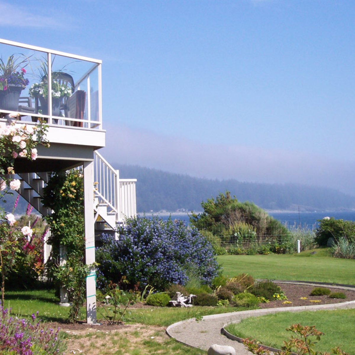 White Frameless Top Mount - Park Rail